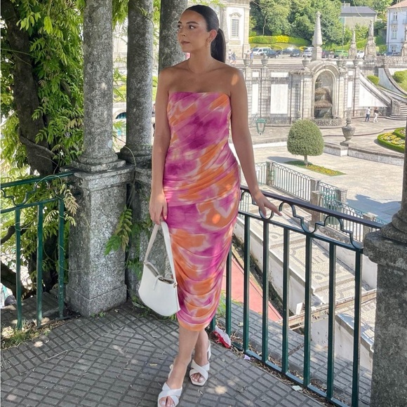 Zara | Dresses | Zara Print Dress With Tulle New With Tags | Poshmark